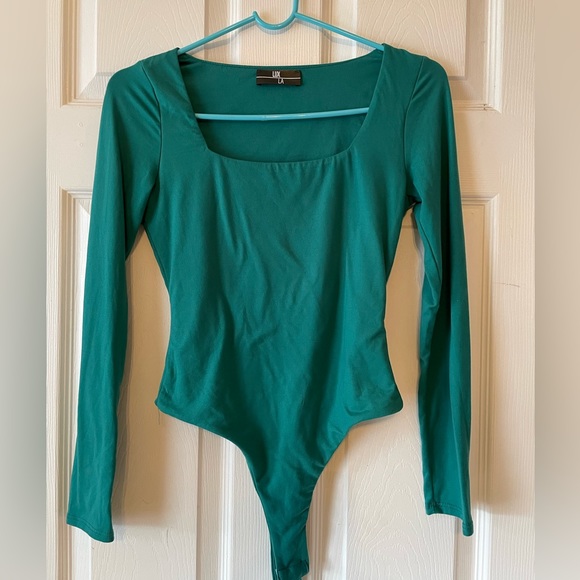 Hot Miami Styles | Tops | Pretty Jade Color Bodysuit | Poshmark